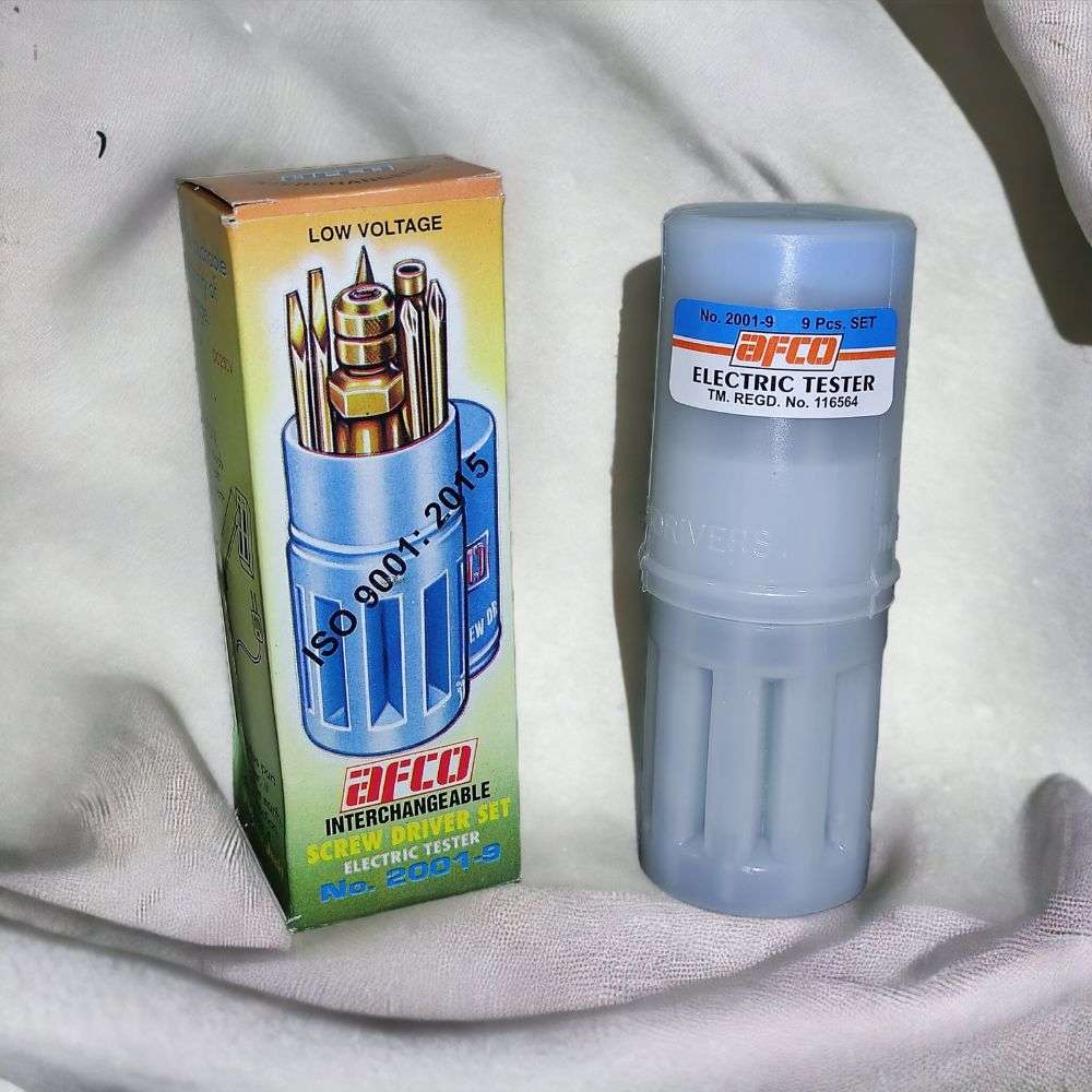 AFCO Screw Driver Set 9 in 1 High Quality Tester Set